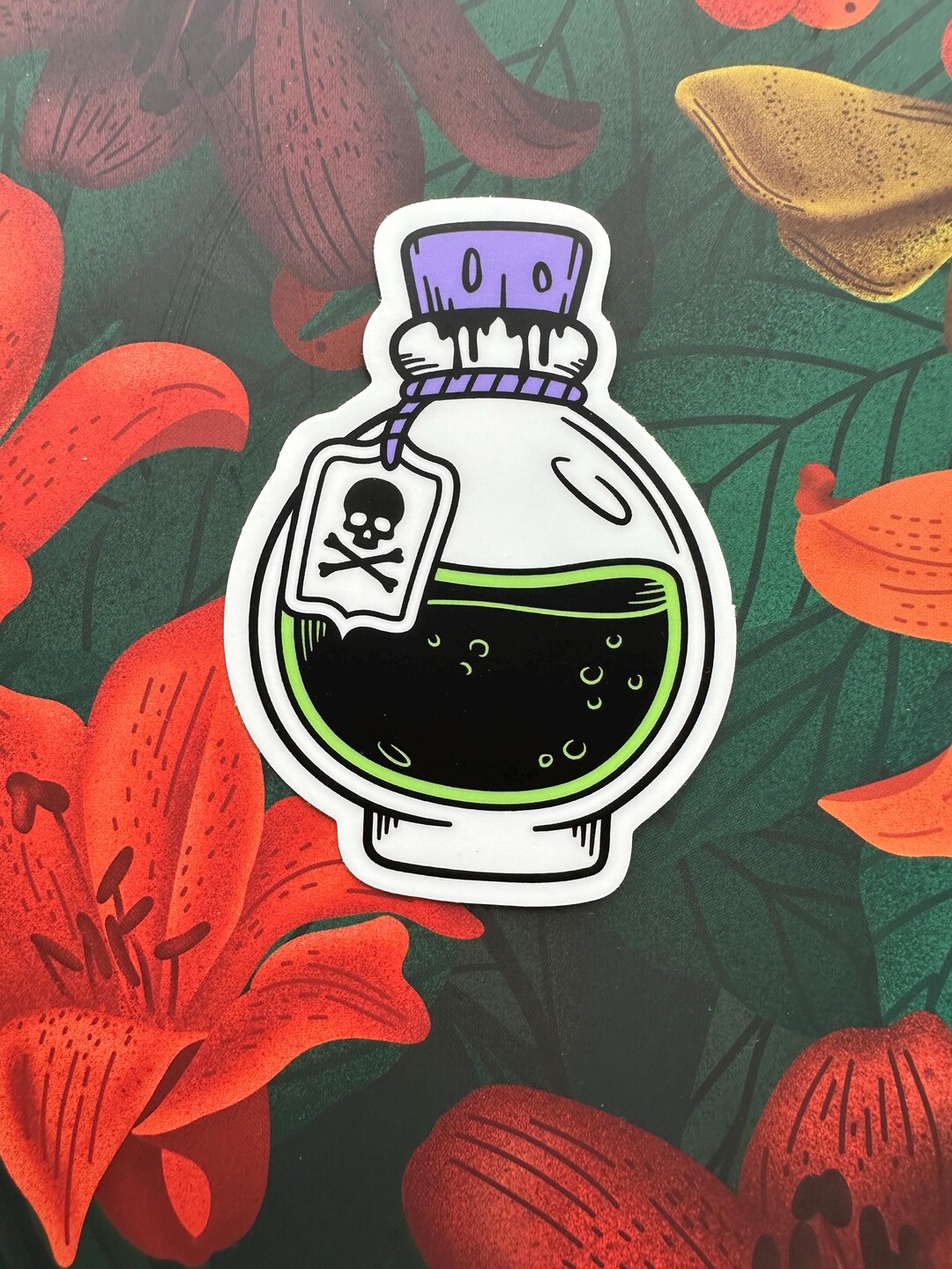 Poison Potion Bottle Vinyl Sticker, Spooky Halloween Decal - Etsy