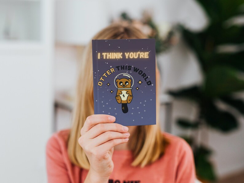 Otter Valentine's Day Card: Customizable Canva Template (digital ...