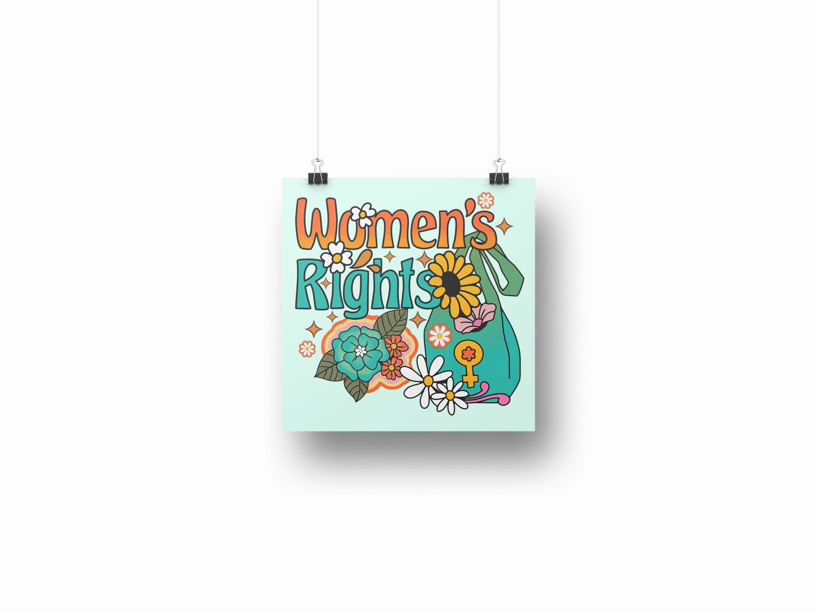 Women's Rights PNG SVG Bundle, Retro Cute Women's Day Digital File ...