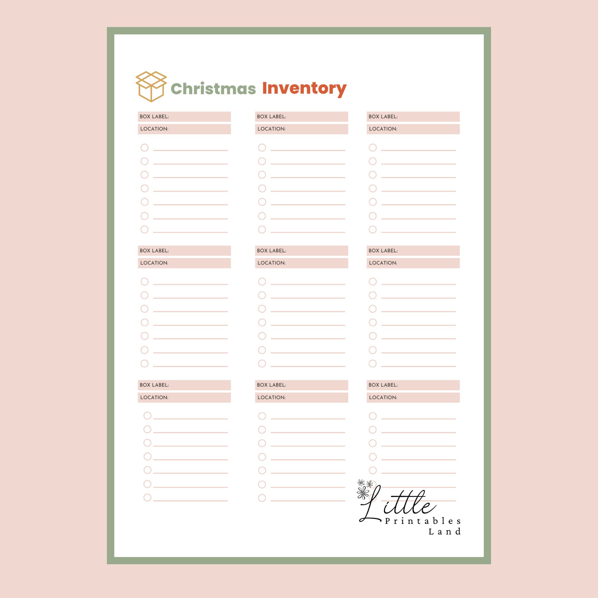 Christmas Planner Printable Holiday to Do List Gift Budget Tracker Xmas ...