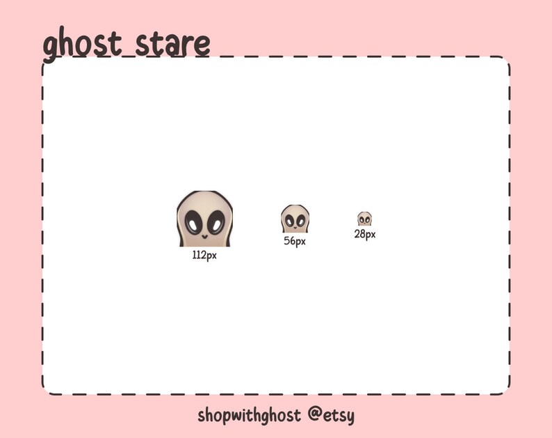Cute Ghost Stare Emote / Emoji for Twitch & Discord - Etsy