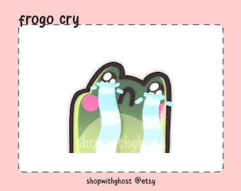 Cute Ghost Cry Emote / Emoji for Twitch & Discord - Etsy