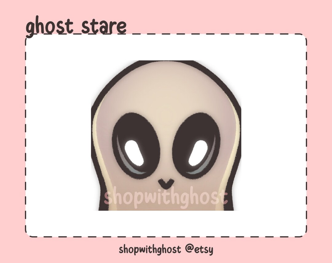 Cute Ghost Stare Emote / Emoji for Twitch & Discord - Etsy