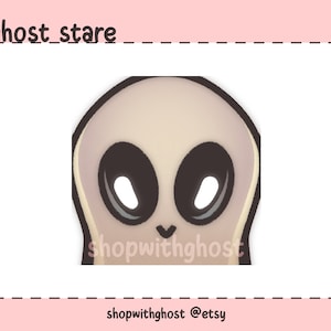 Cute Ghost Stare Emote / Emoji for Twitch & Discord - Etsy