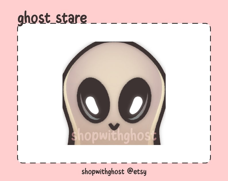 Cute Ghost Stare Emote / Emoji for Twitch & Discord - Etsy
