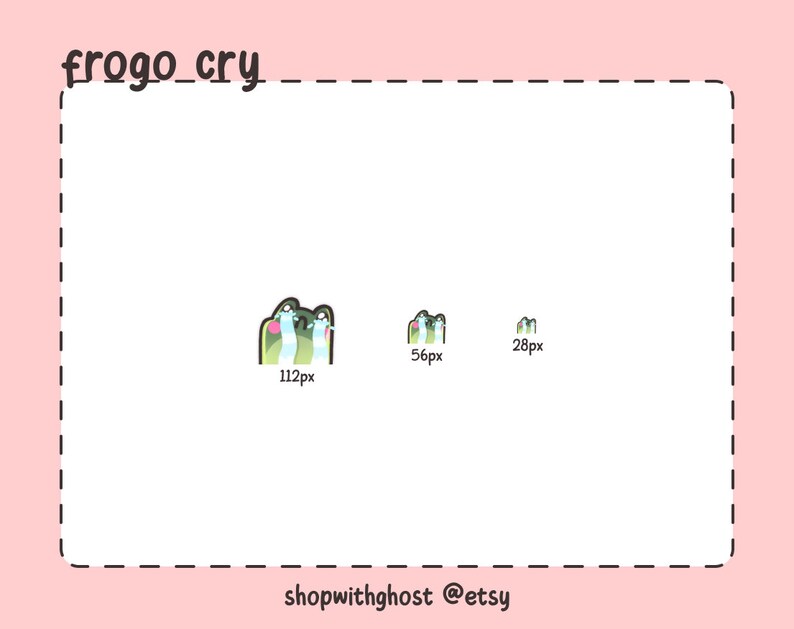 Cute Frog Cry Emote / Emoji for Twitch & Discord - Etsy