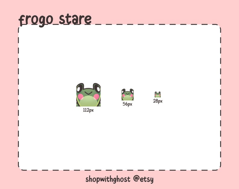 Cute Frog Stare Emote / Emoji for Twitch & Discord - Etsy