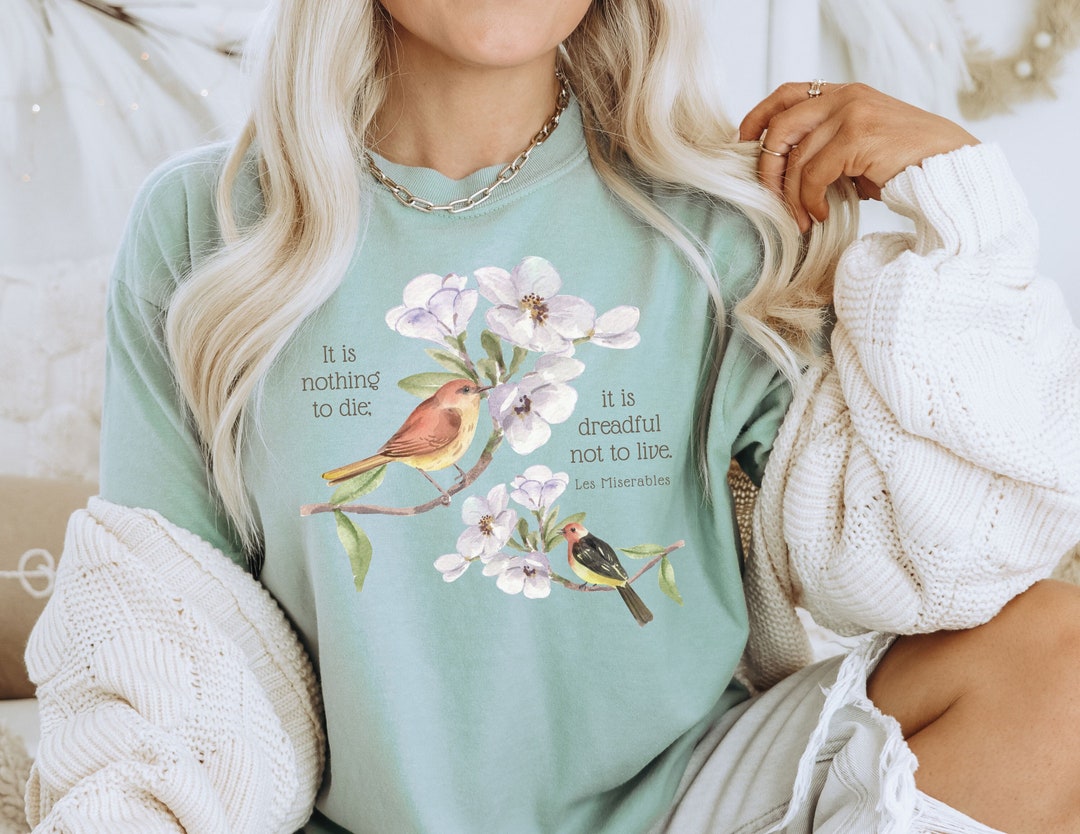 Book T-shirt Les Miserables Tshirt Classic Literature Gift Les Mis Book ...