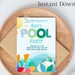 Pizza and Pool Party Invite Card Instant Download Edit in Canva Summer ...