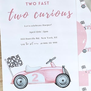 Editable two Fast Two Curious Birthday Party - Etsy