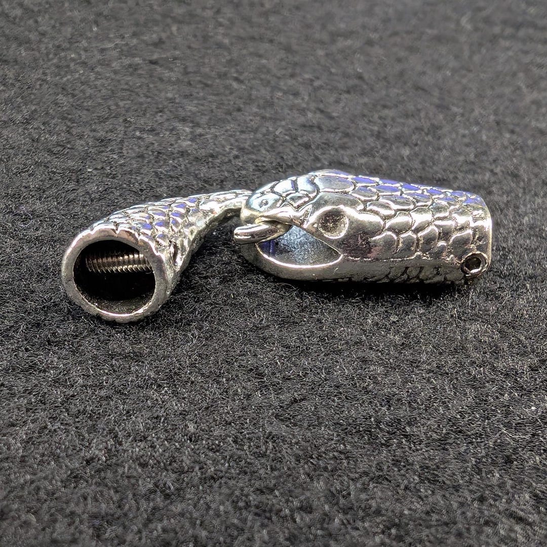 Snake Loop Clasps With Added Screws for Attaching Chain - Etsy