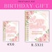 Birthday Gift Card Book , Birthday Care Package, Printable Birthday ...