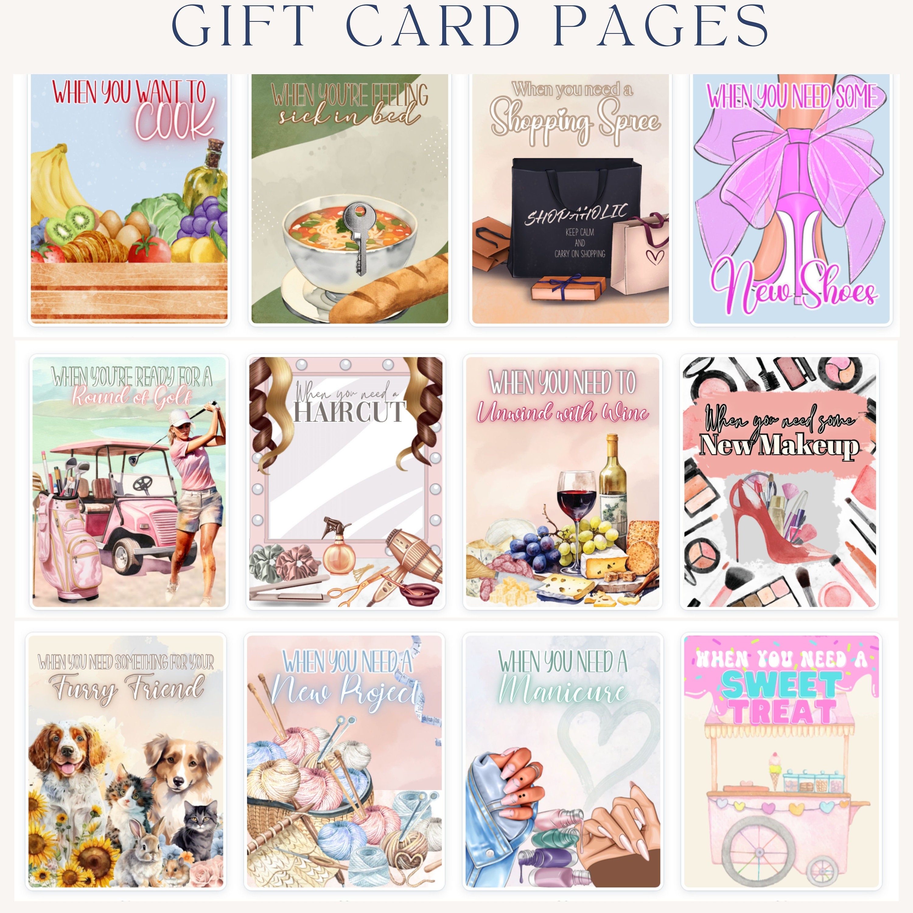 Printable Christmas Gift Card Book Christmas Gift (Download Now) - Etsy