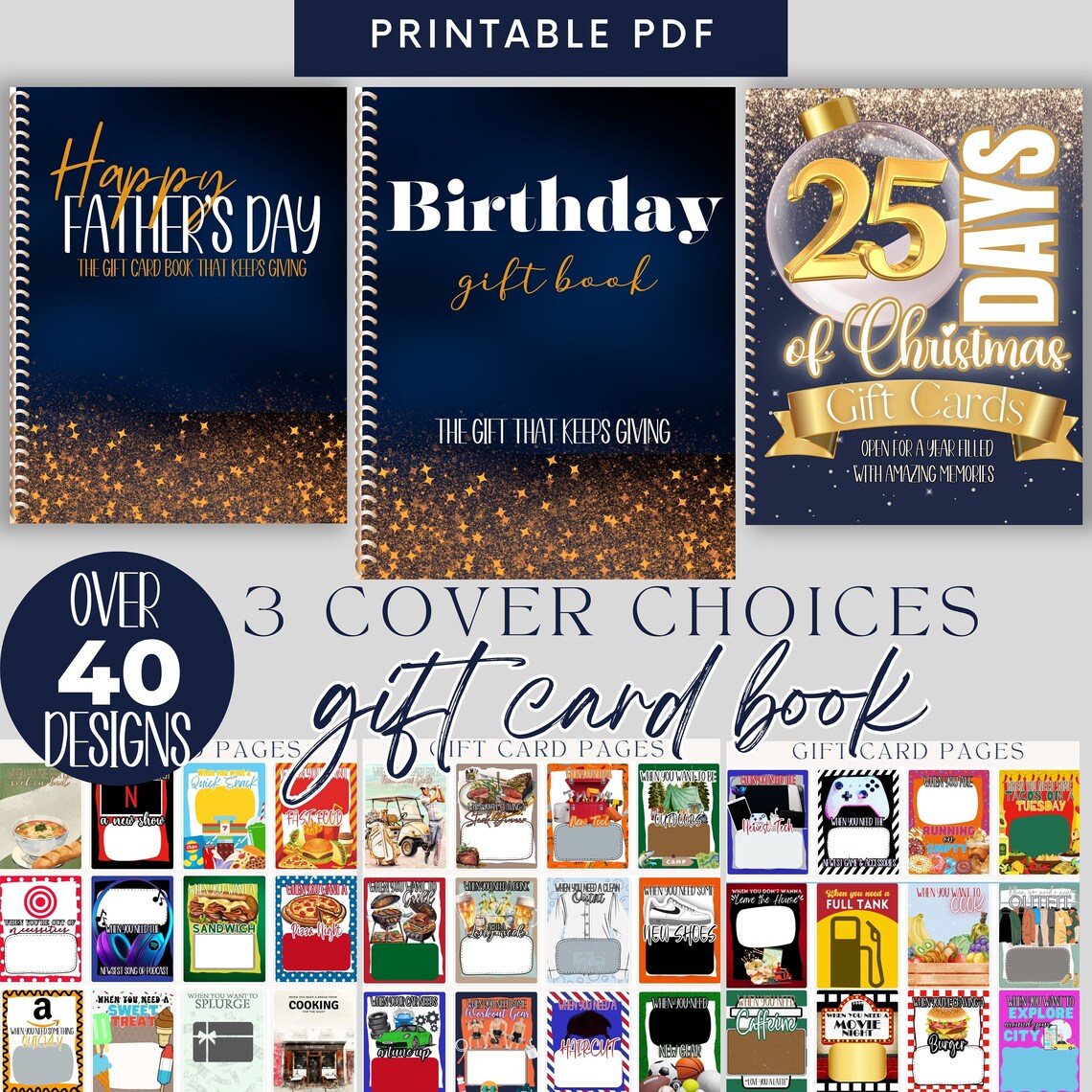 Birthday Gift Card Book for Dad Birthday Care Package - Etsy