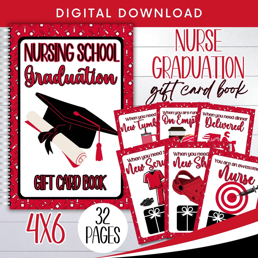 Nurse Graduation Gift Card Book, Nurse Pinning Gift, Nursing School ...