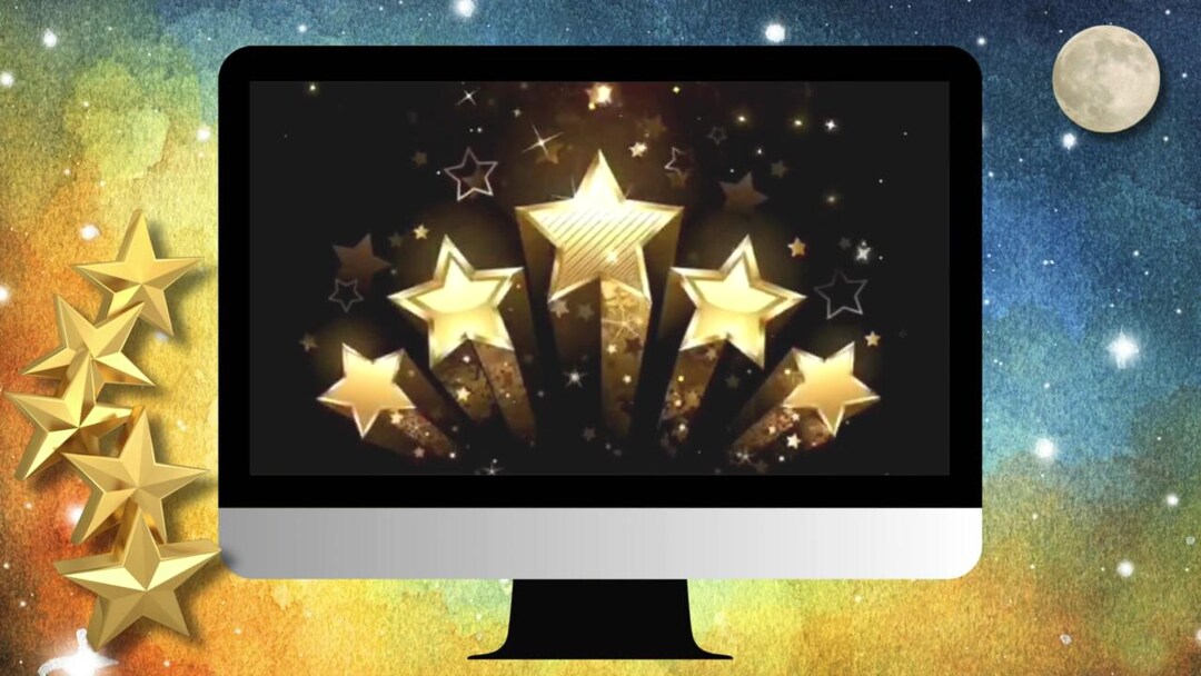 5-star Friend Animated Musical Ecard: MP4 Digital Download - Etsy