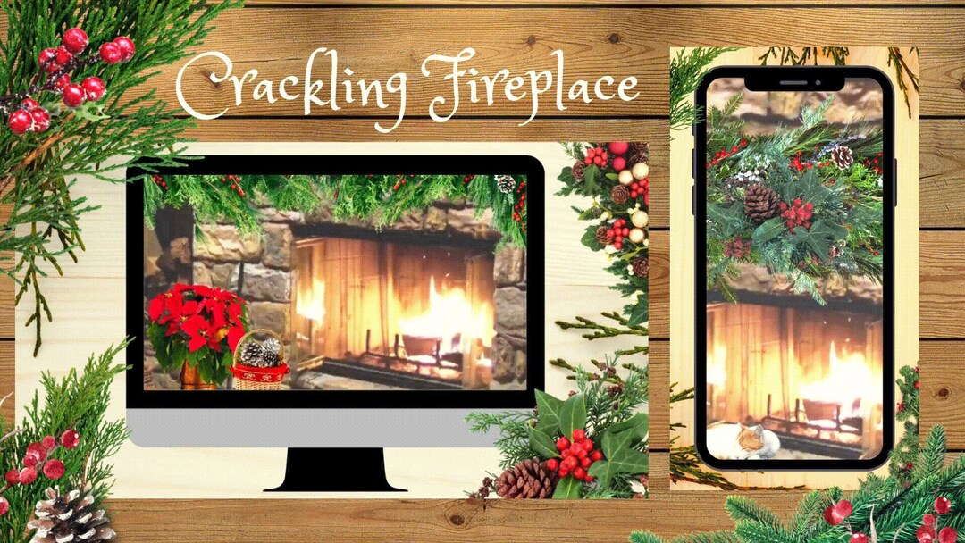 Crackling Fireplace Animated - Etsy