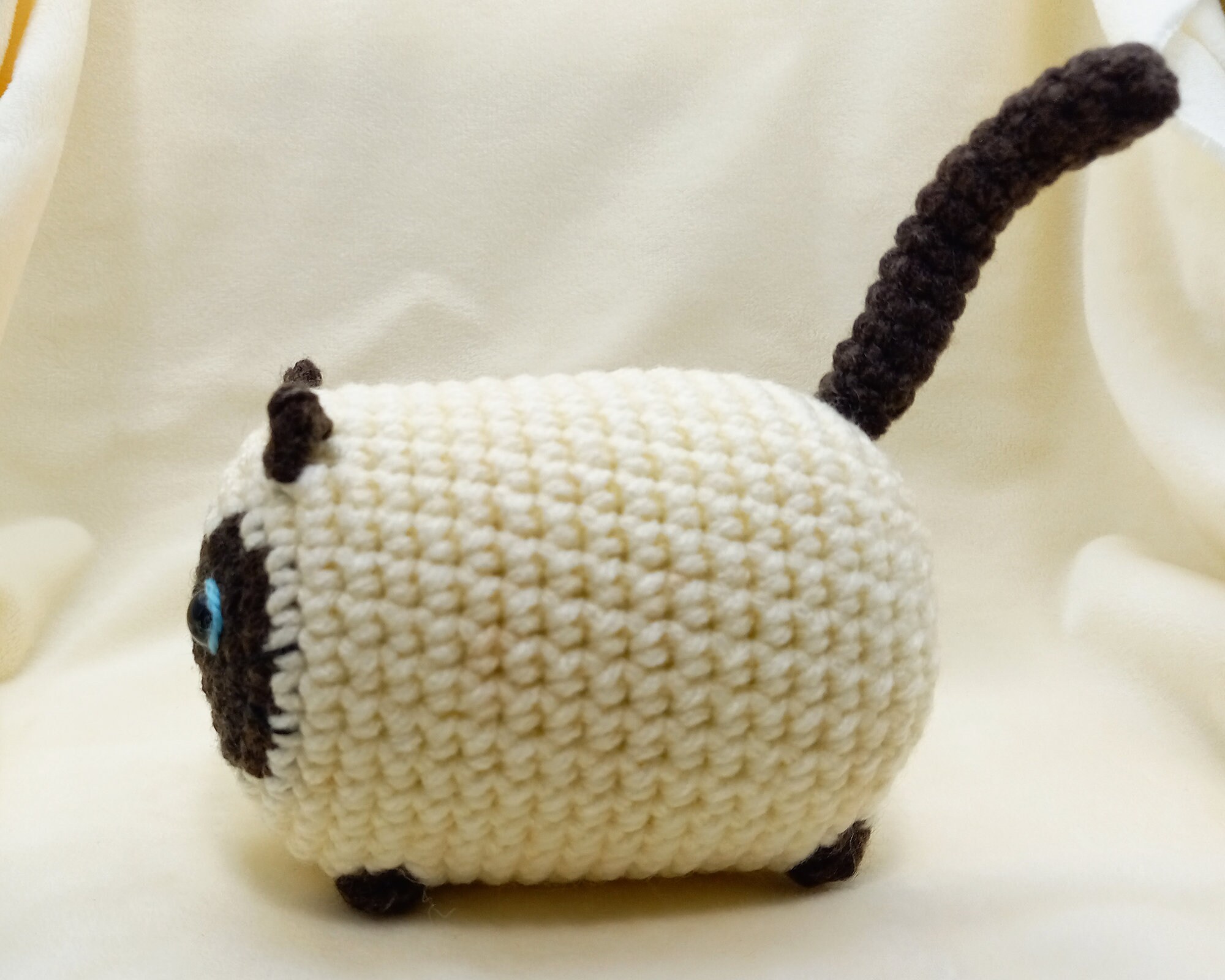 Seal Point Siamese Loaf Cat Amigurumi Crochet Kitty - Etsy