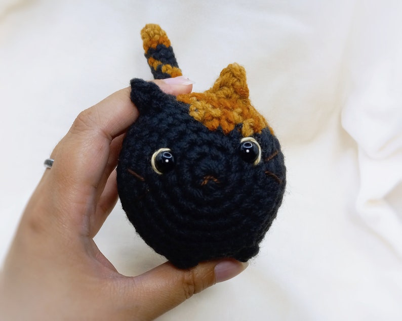 Tortoiseshell Loaf Cat Amigurumi Crochet Plush Finished Completed Kitty ...