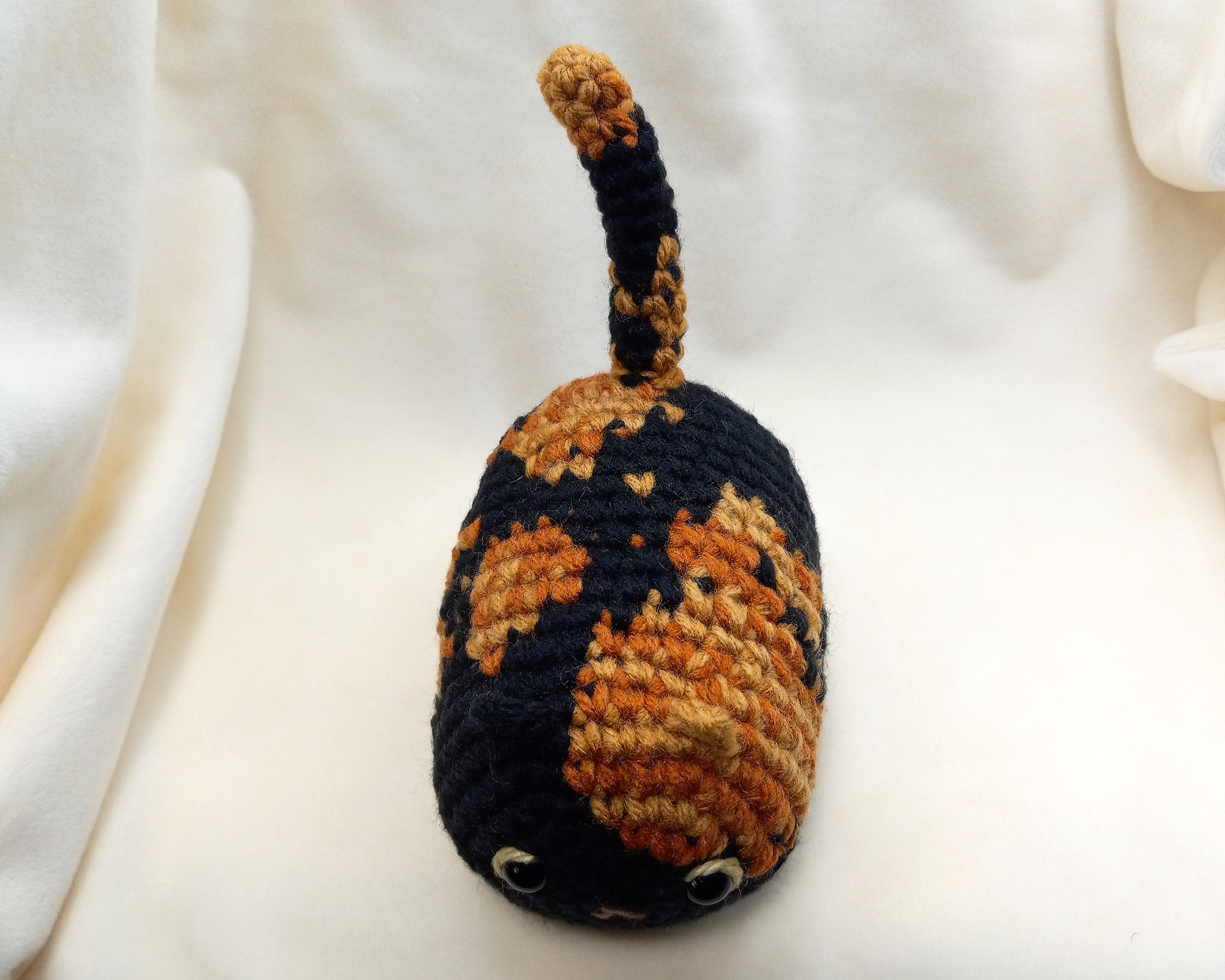 Tortoiseshell Loaf Cat Amigurumi Crochet Plush Finished - Etsy