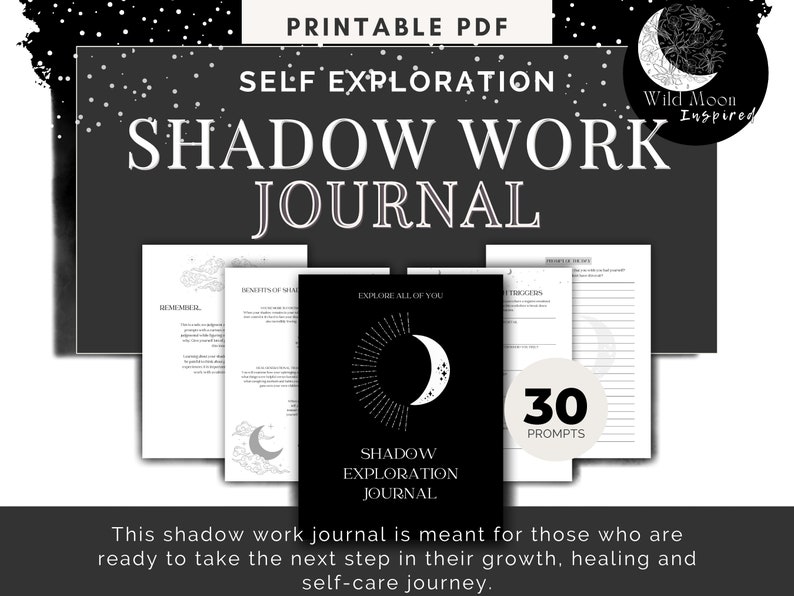 Shadow Work Journal Printable PDF Download Shadow Work With Prompts ...