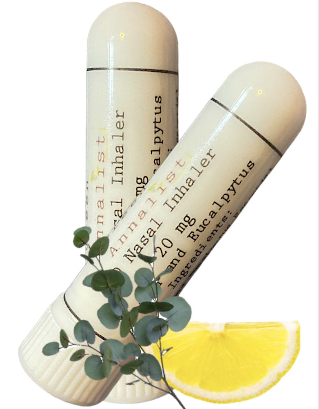 Green Annalist Hemp Infused Lemon Nasal Inhaler 2-pk Allergy and Sinus ...