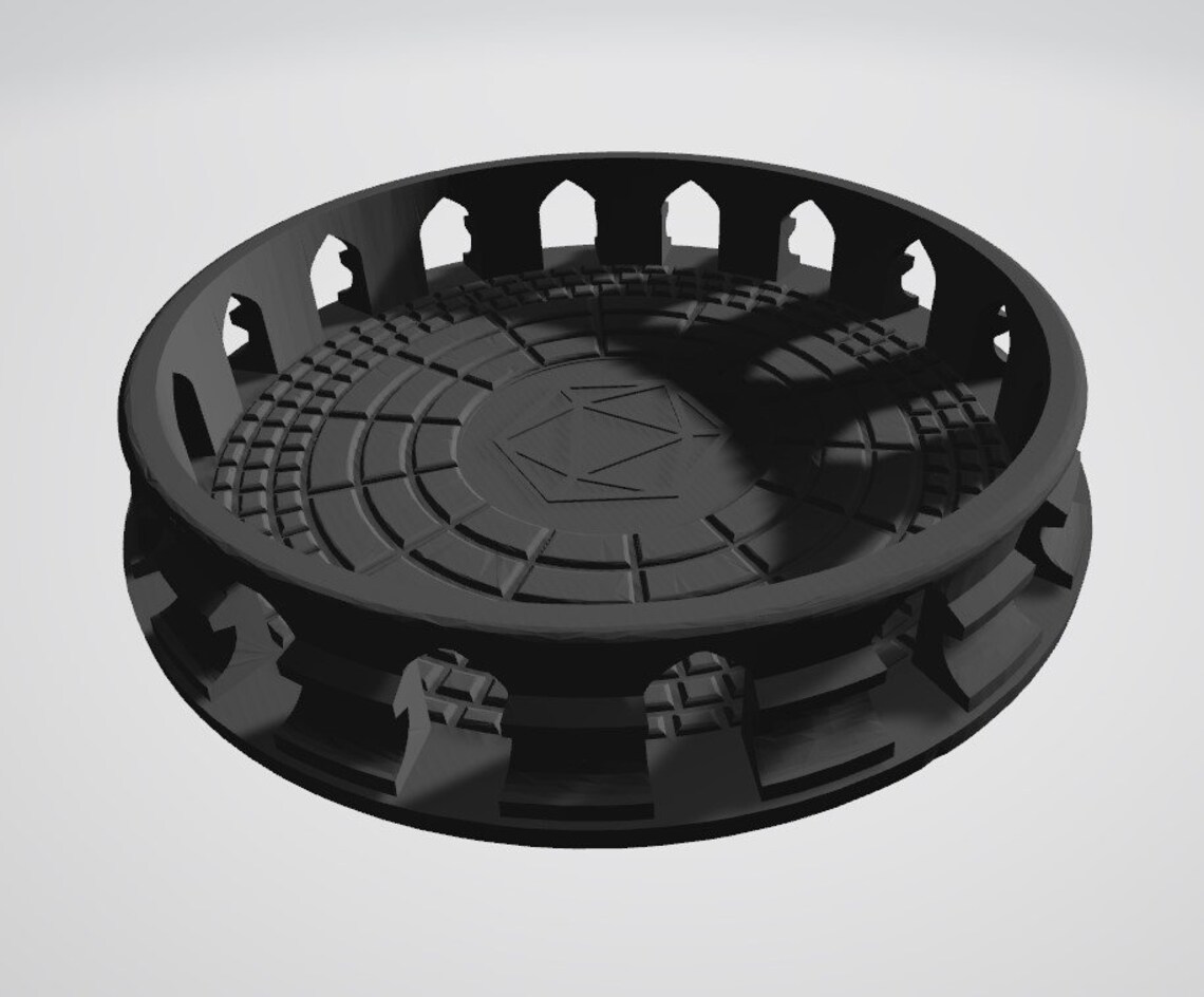 Round Dice Tray - STL File - Etsy