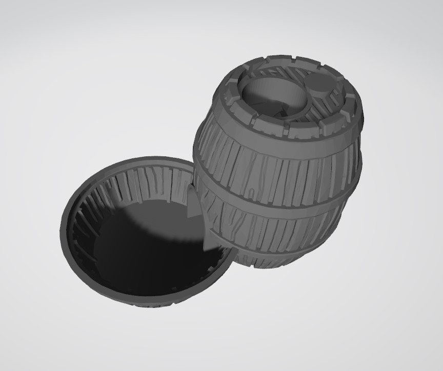 Dwarven Barrel Dice Tower STL - Etsy