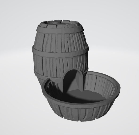 Dwarven Barrel Dice Tower STL - Etsy