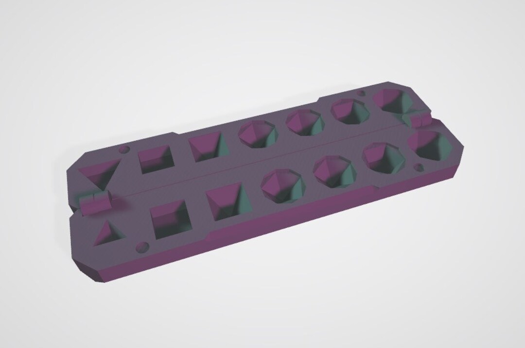 Long DND Folding Dice Container STL File - Etsy