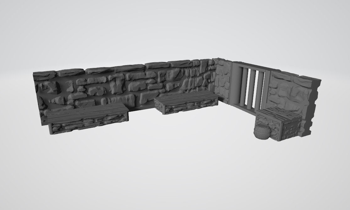 6X6 Prison Set STL Files for Dungeon Locks System - Etsy