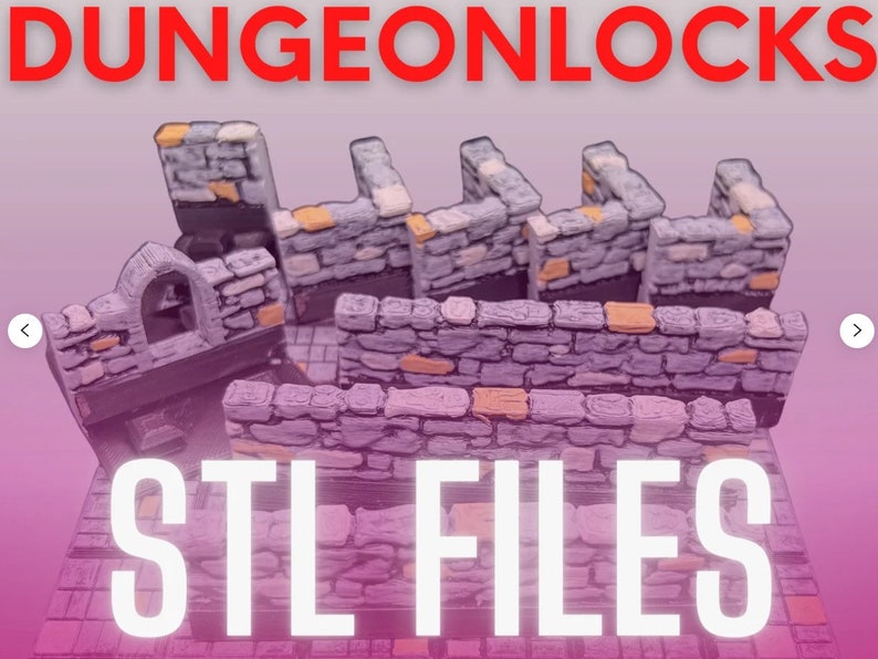 Dungeon Locks Full Dungeon Tile Set - STL Files - Etsy