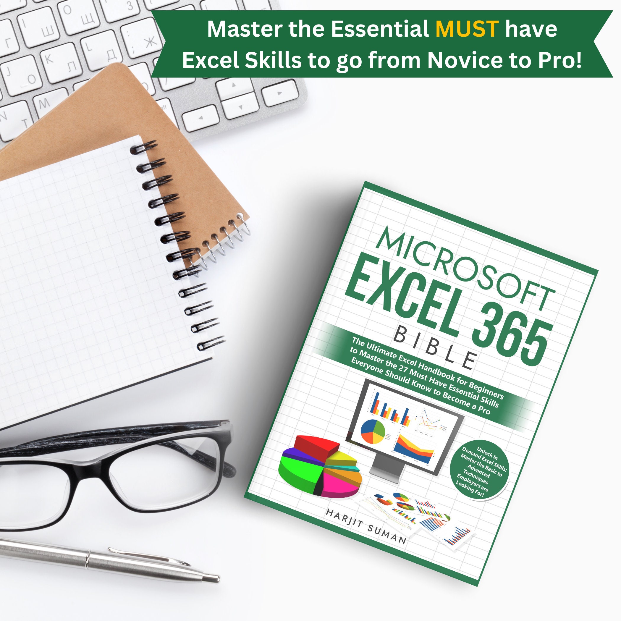 Microsoft Excel Spreadsheet Guide Book: Master the Essential Excel ...