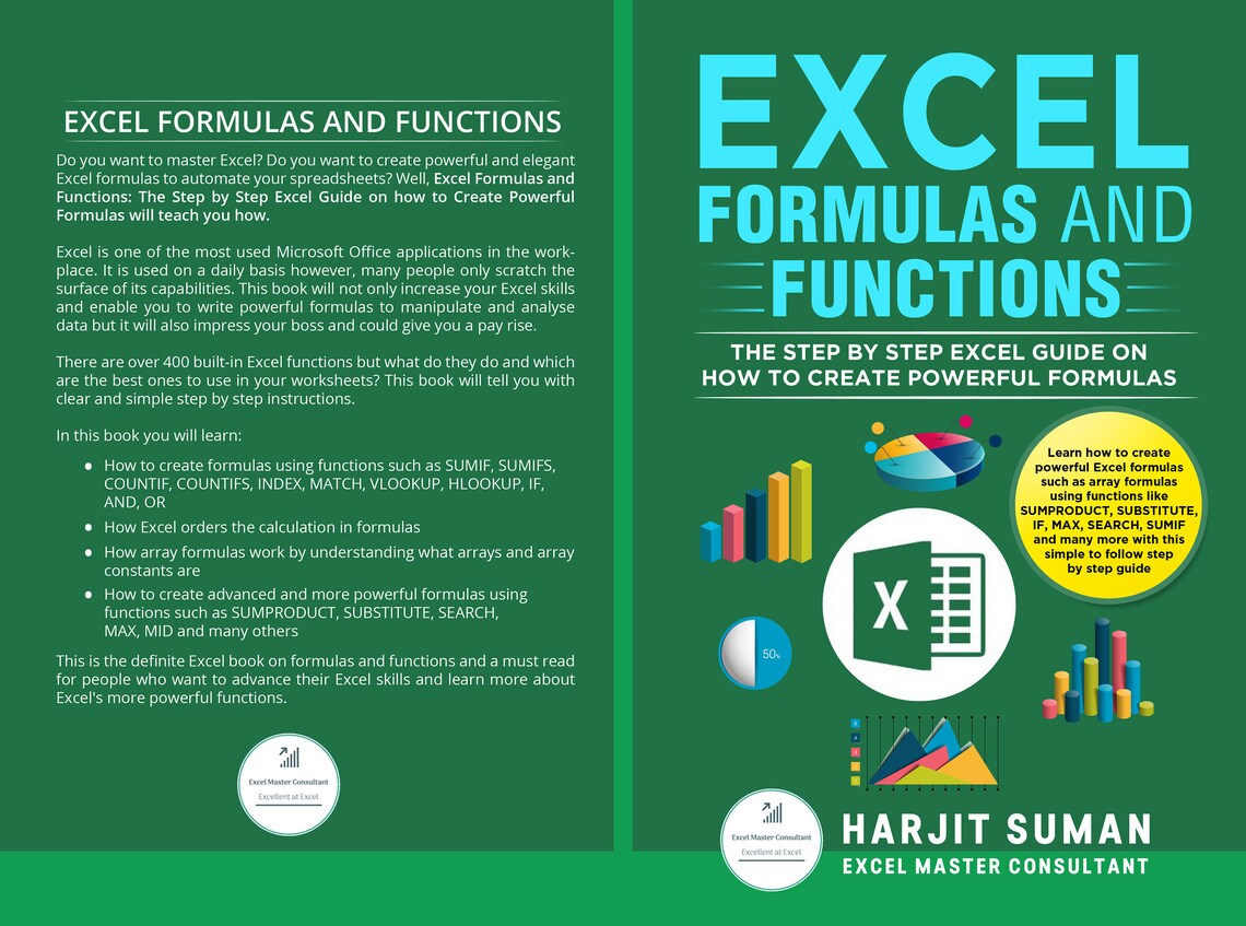 Excel Formulas and Functions: the Step by Step Excel Guide on - Etsy