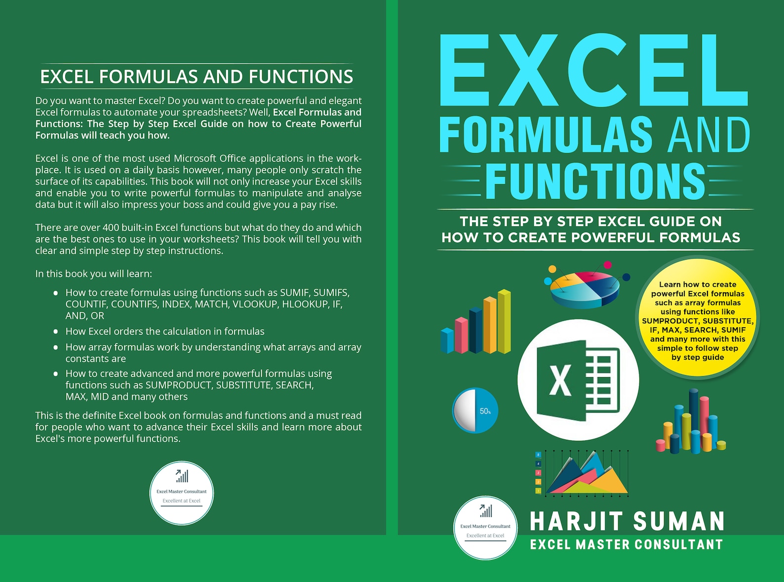 Excel Formulas and Functions: the Step by Step Excel Guide on - Etsy