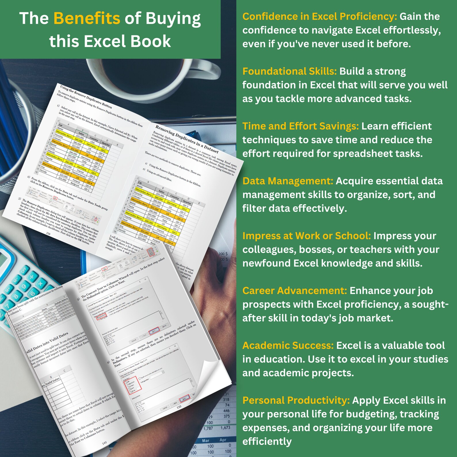 Your Ultimate Guide to Microsoft Office Excel: Mastering Spreadsheets for Beginners Ebook - Etsy UK
