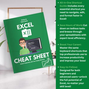 Excel Cheat Sheet | Excel Shortcuts | Keyboard Shortcuts | Excel Book ...