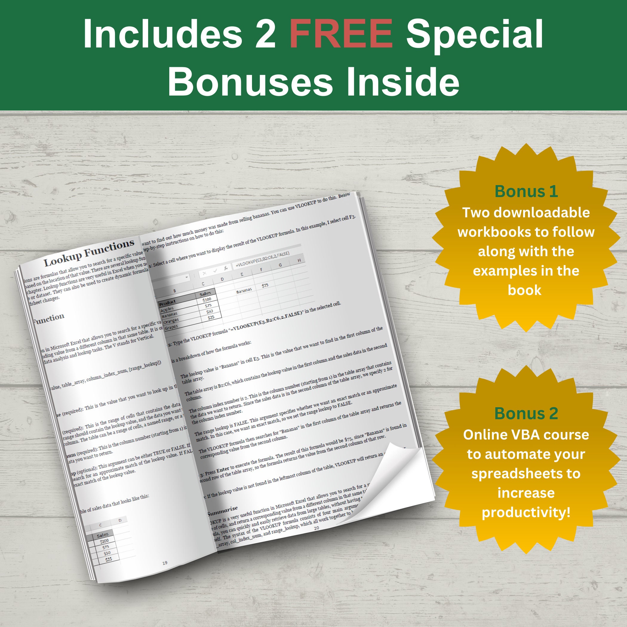 Essential Excel Book - Formulas and Functions Simplified Ebook - Etsy