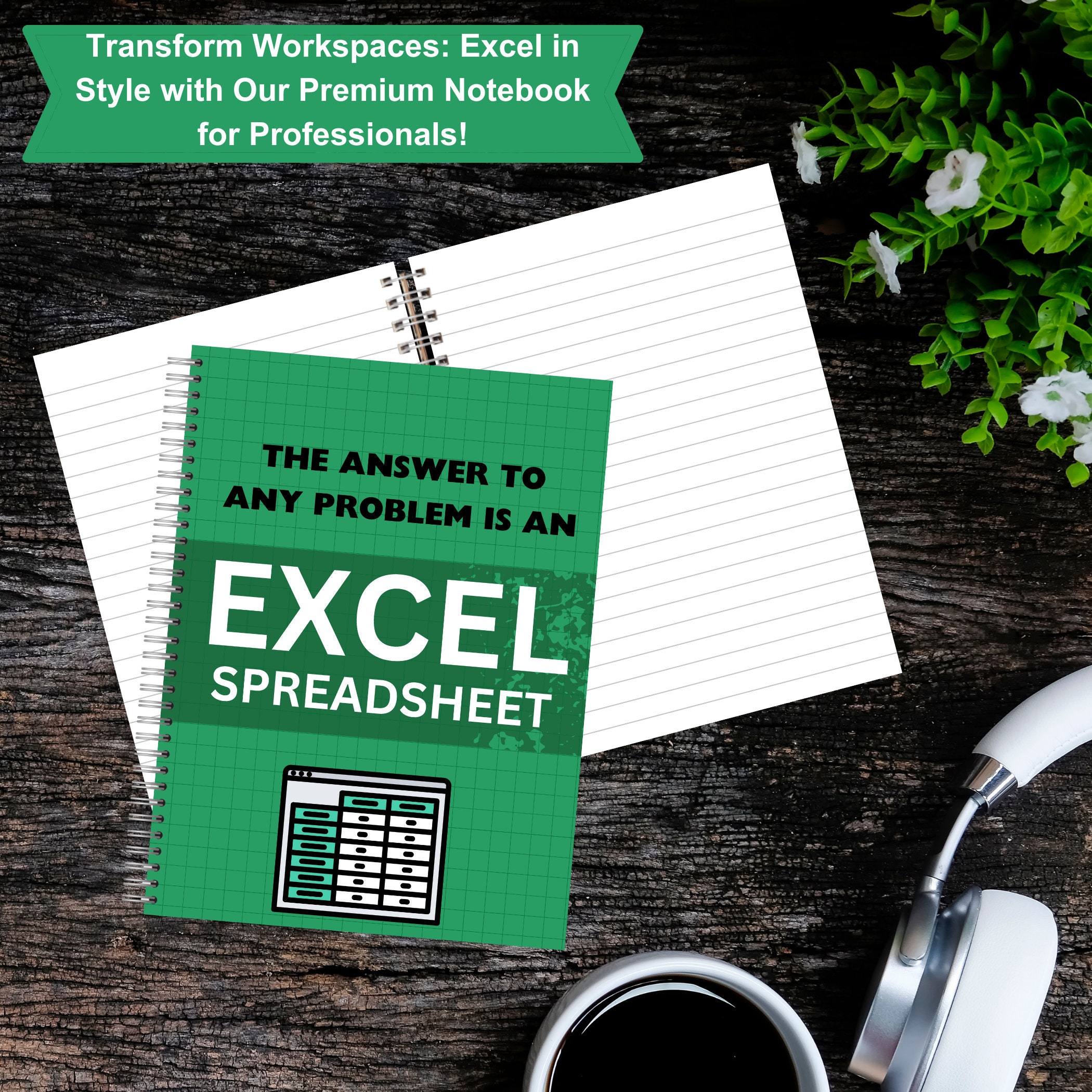 Brain Dump Notepad Excel Spreadsheet Jotter Pad Lined to Do List ...