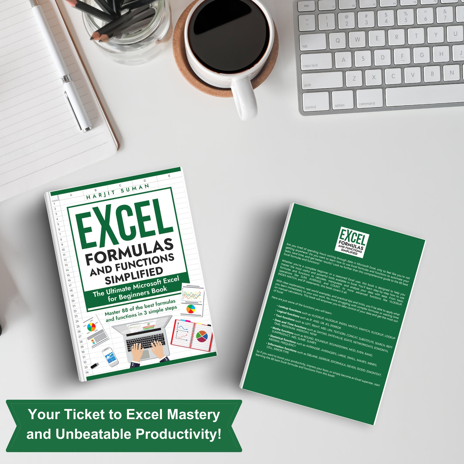 Essential Excel Book - Formulas and Functions Simplified Ebook - Etsy