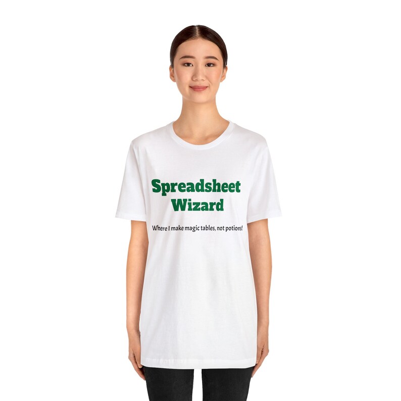 Microsoft Excel Shirt I Spreadsheet Wizard Excel T-shirt I Accountant ...