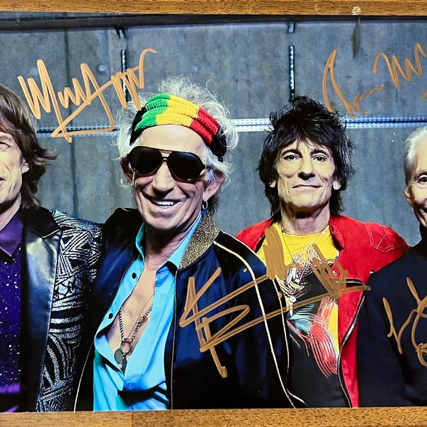 Rolling Stones Signed Photo - Etsy