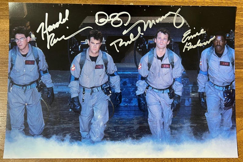 Ghostbusters Full Cast Signed Autographed 8x12 Inch Photo + COA - Etsy
