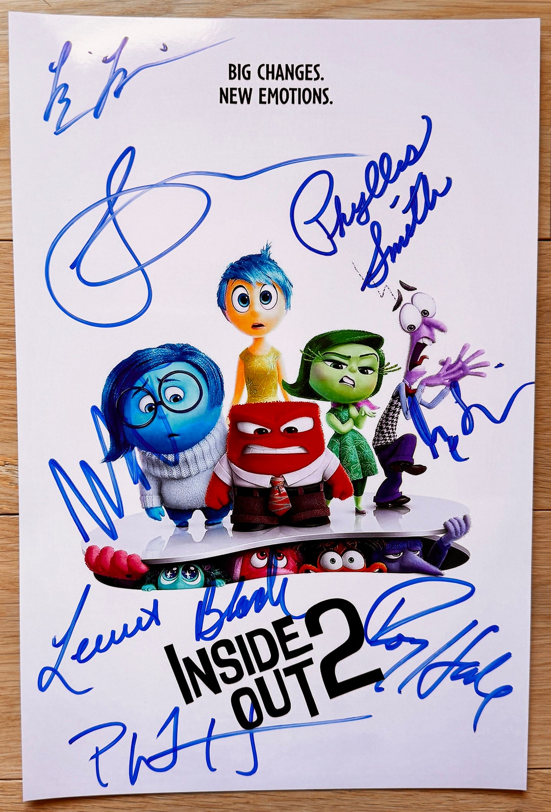 Inside Out 2 Cast Signed Autographed 8x12 Inch Photo + COA - Etsy