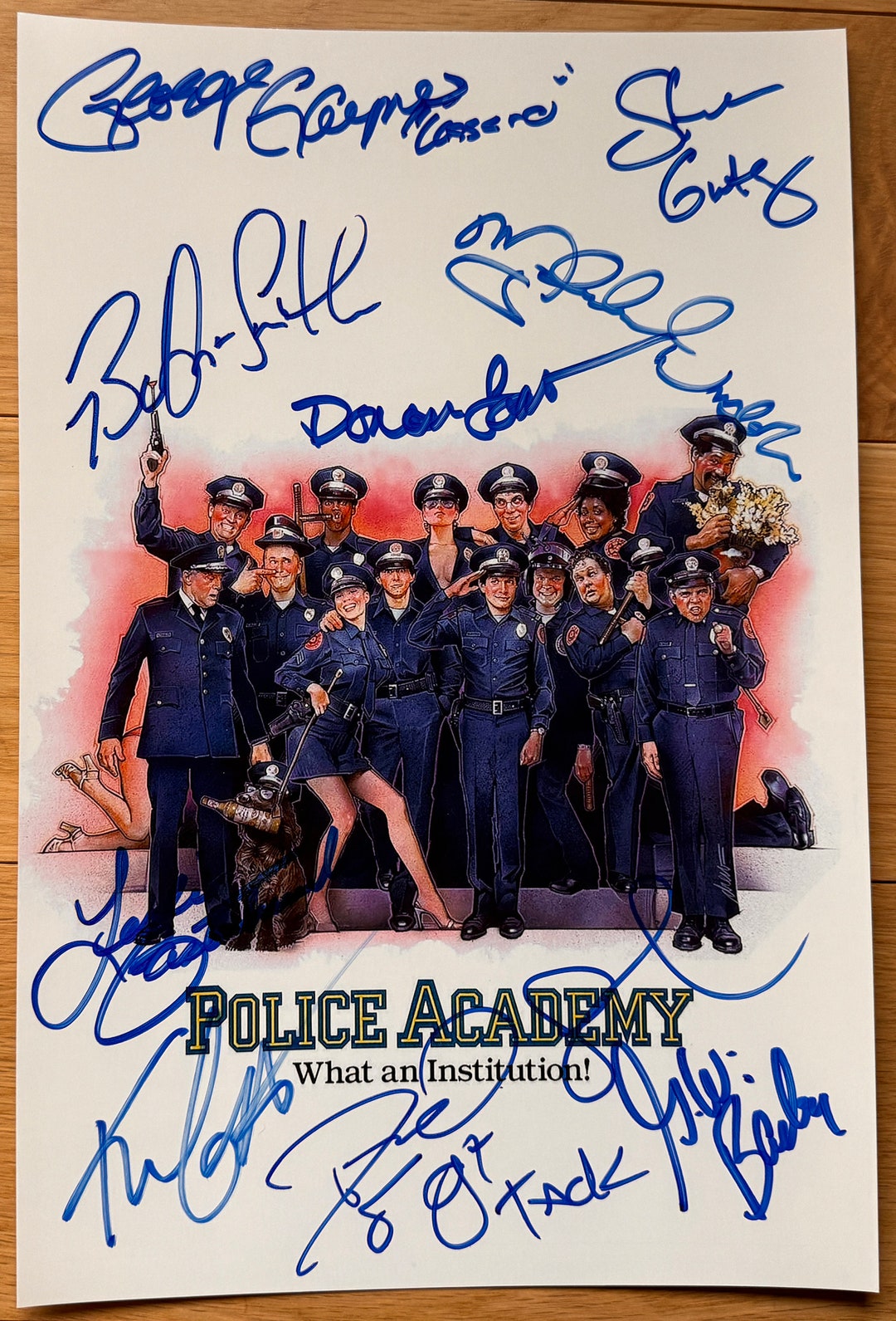 Police Academy Cast Signed Autographed 8x12 Inch Photo + COA - Etsy