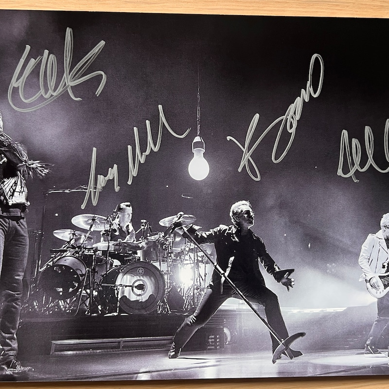 Signed U2 Memorabilia - Etsy UK