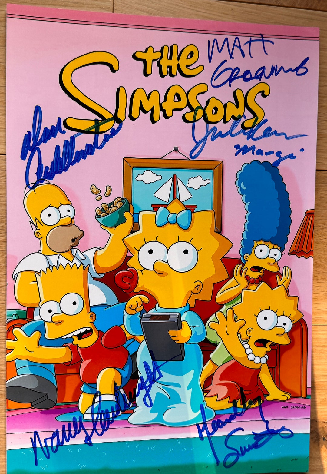 The Simpsons Cast Signed Autographed 8x12 Inch Photo + COA - Etsy