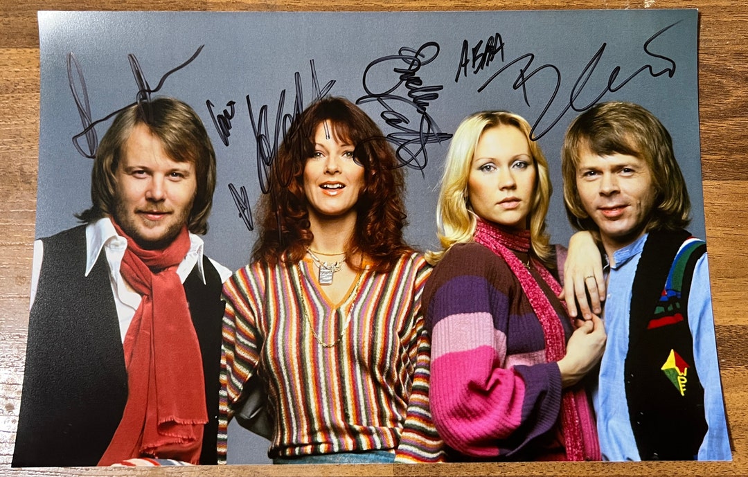 ABBA Full Original Band Signed Autographed 8x12 Inch Photo COA - Etsy