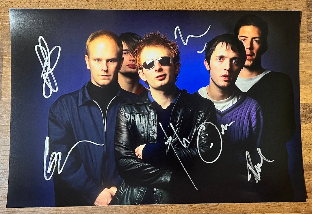 Radiohead Full Band Signed Autographed 8x12 Inch Photo + COA - Etsy
