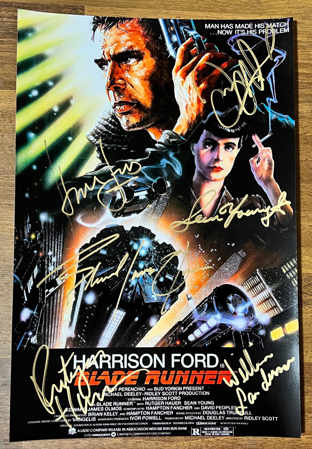 Blade Runner 1982 Full Cast Signed Autographed 8x12 Inch Photo + COA - Etsy
